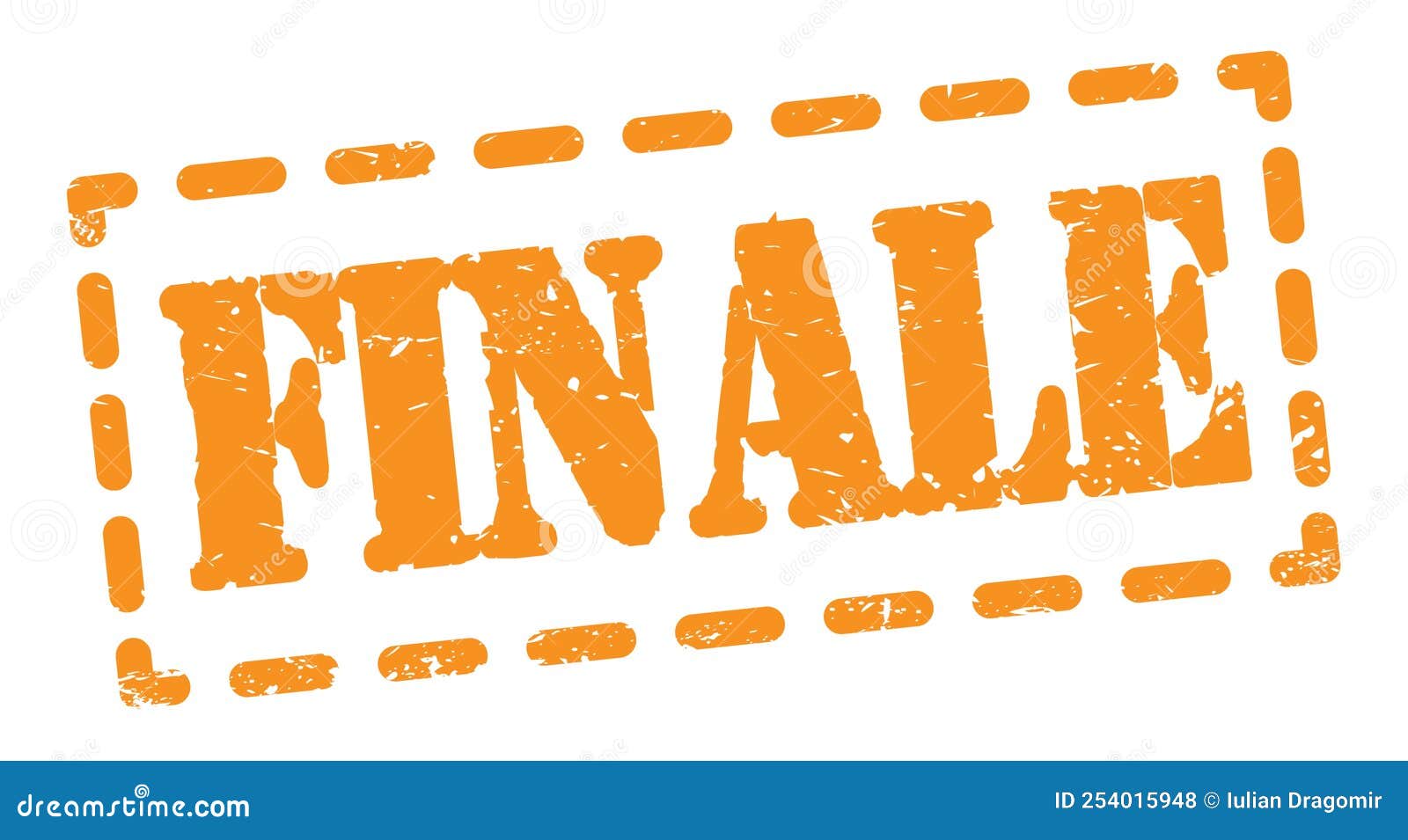 FINALE Text Written on Orange Stamp Sign Stock Illustration ...