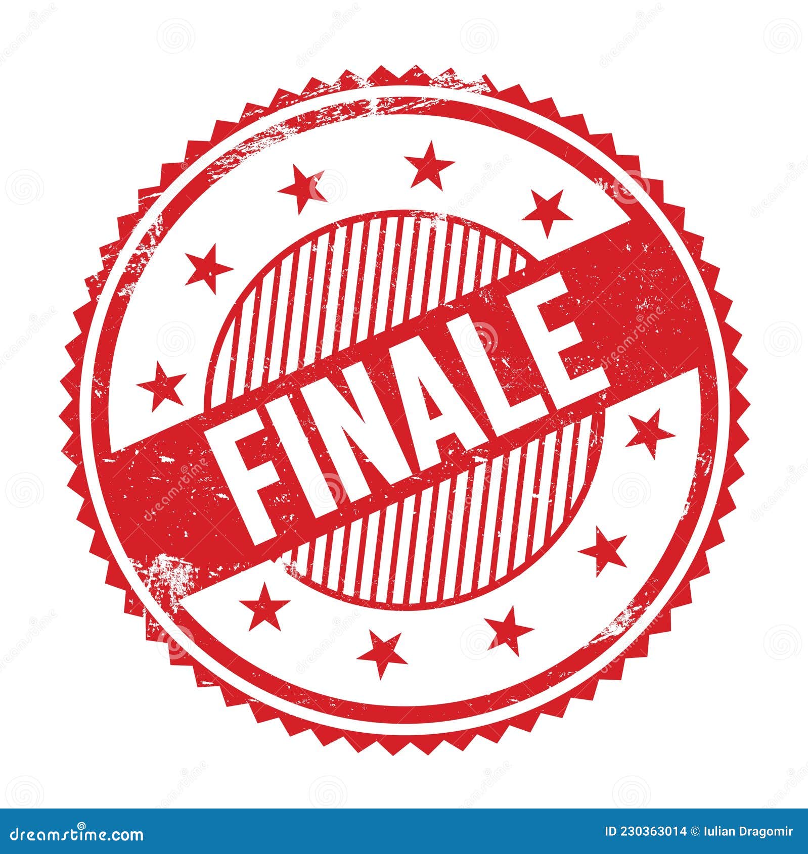 FINALE Text Written on Red Grungy Round Stamp Stock Illustration ...