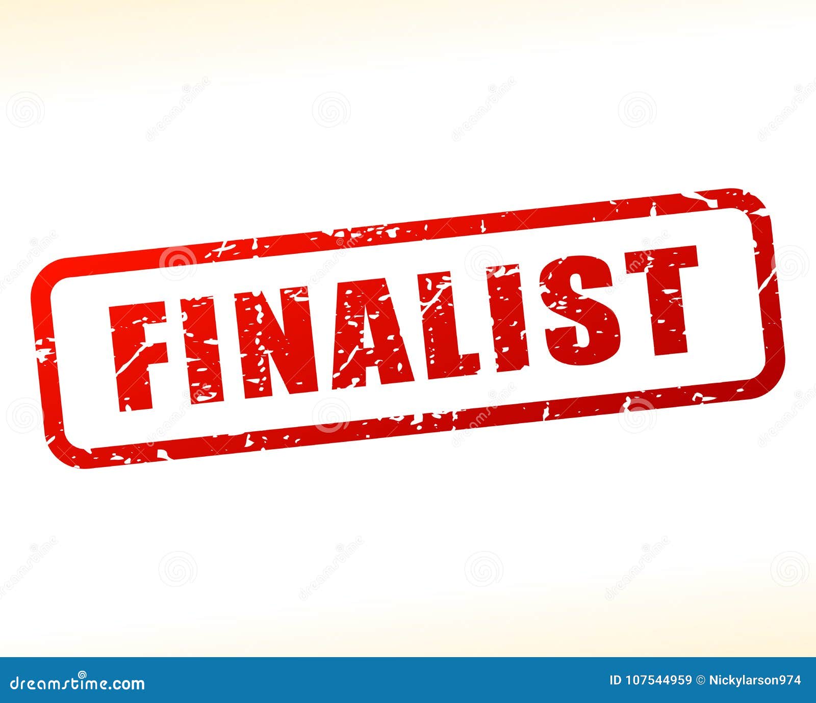 Finalist Text Buffered on White Background Stock Vector - Illustration ...