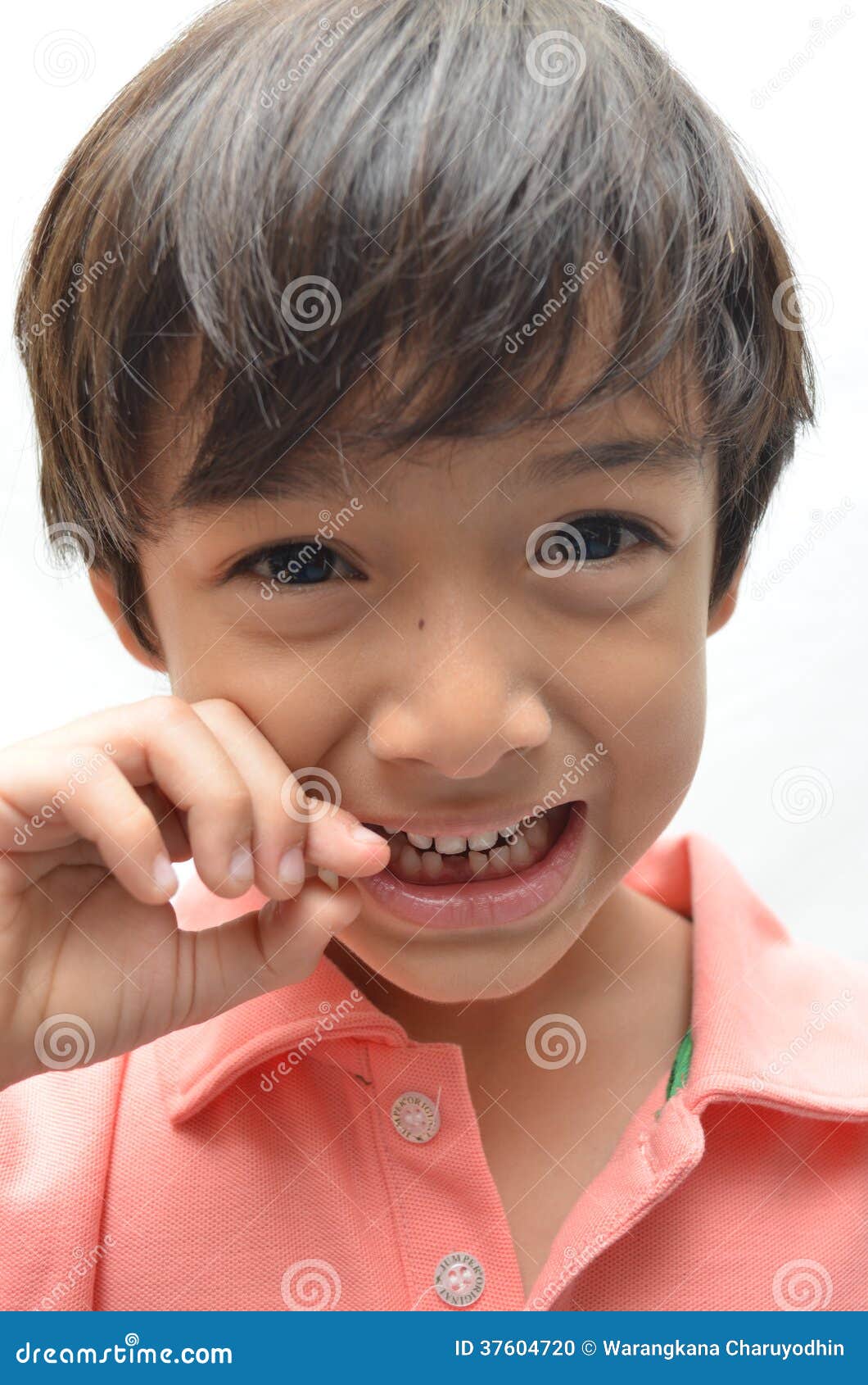Finally First Baby Teeth Out Toothless Boy Smile Stock Photo - Image of ...