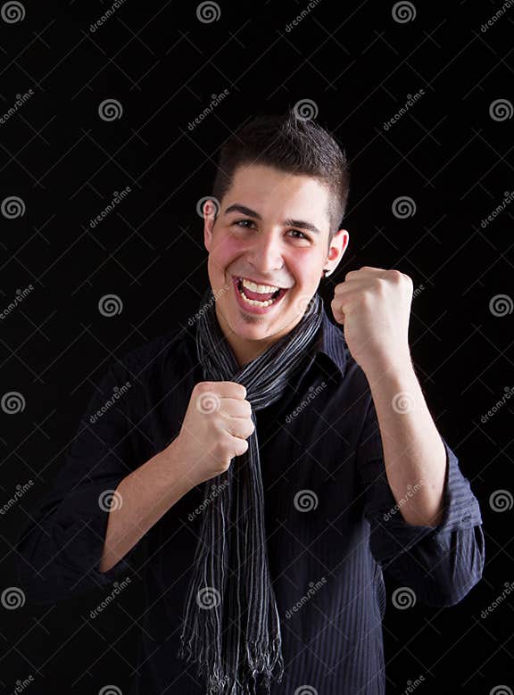 Finally i can celebrate it stock photo. Image of cheerful - 19461732