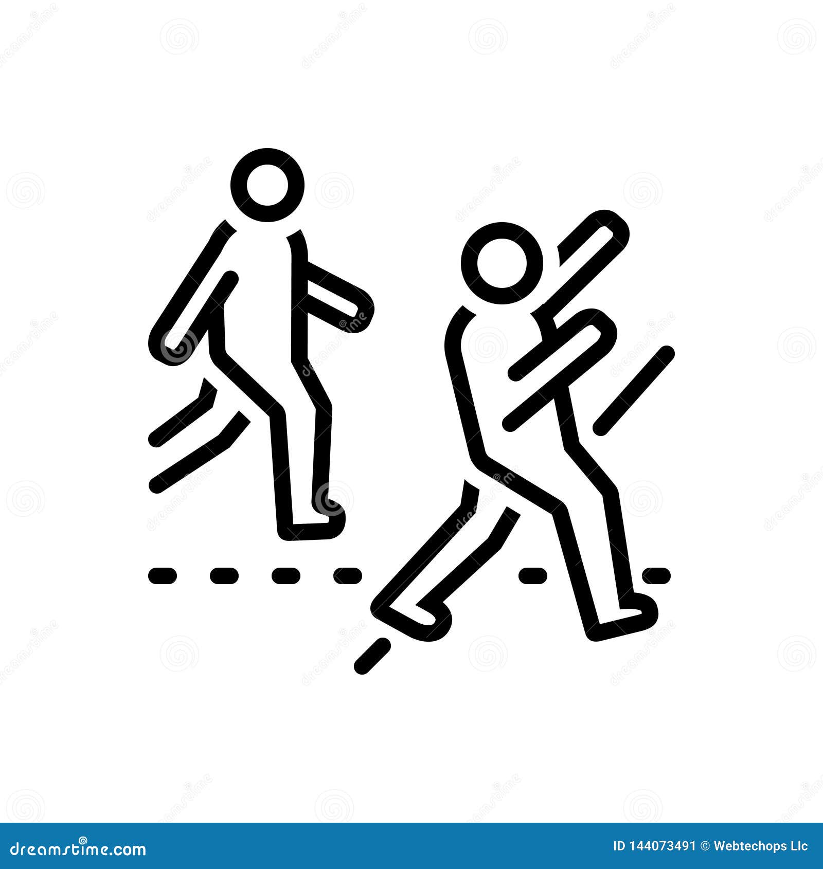 Black Line Icon for Finally, Eventually and Winner Stock Vector ...