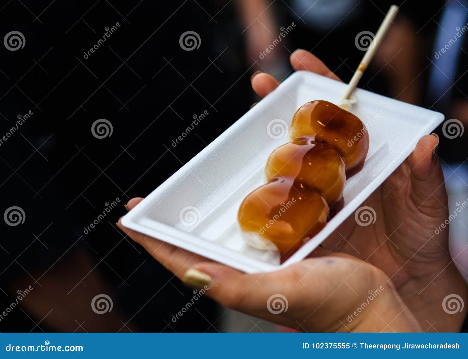 Finally Mitarashi Dango stock image. Image of food, confectionery ...