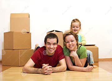Finally in our new home stock image. Image of flat, happy - 12467763