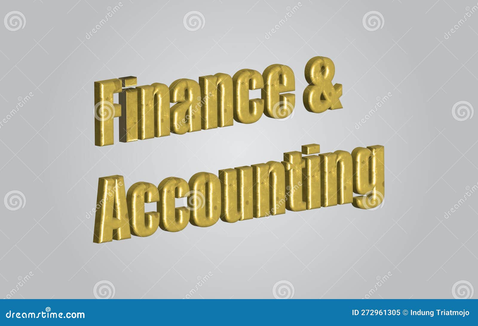 Unique Standout Vector Text Illustration Finance & Accounting with 3D ...