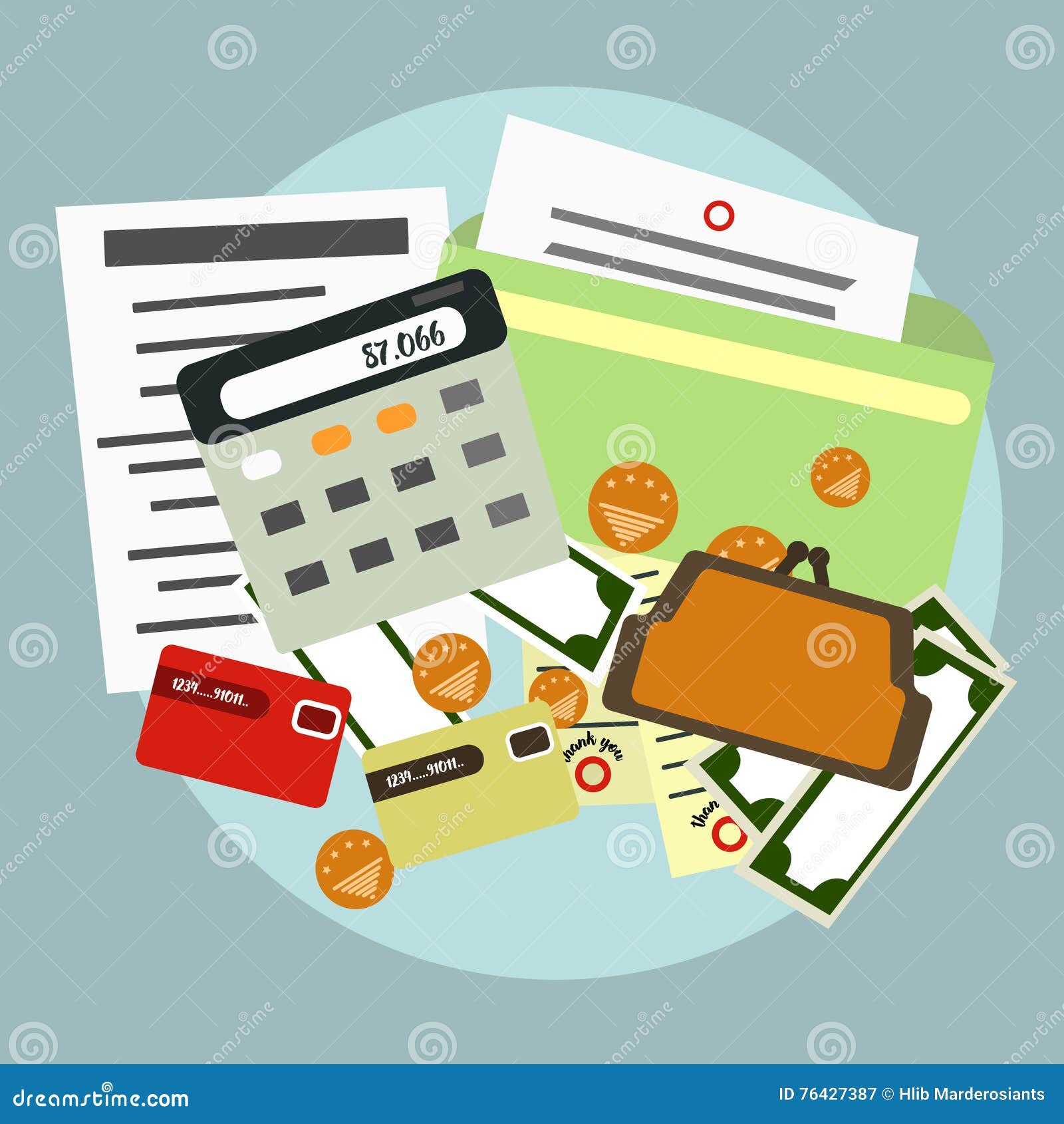 Finance, Accounts , Delivery . the Calculator , Documents, Money ...