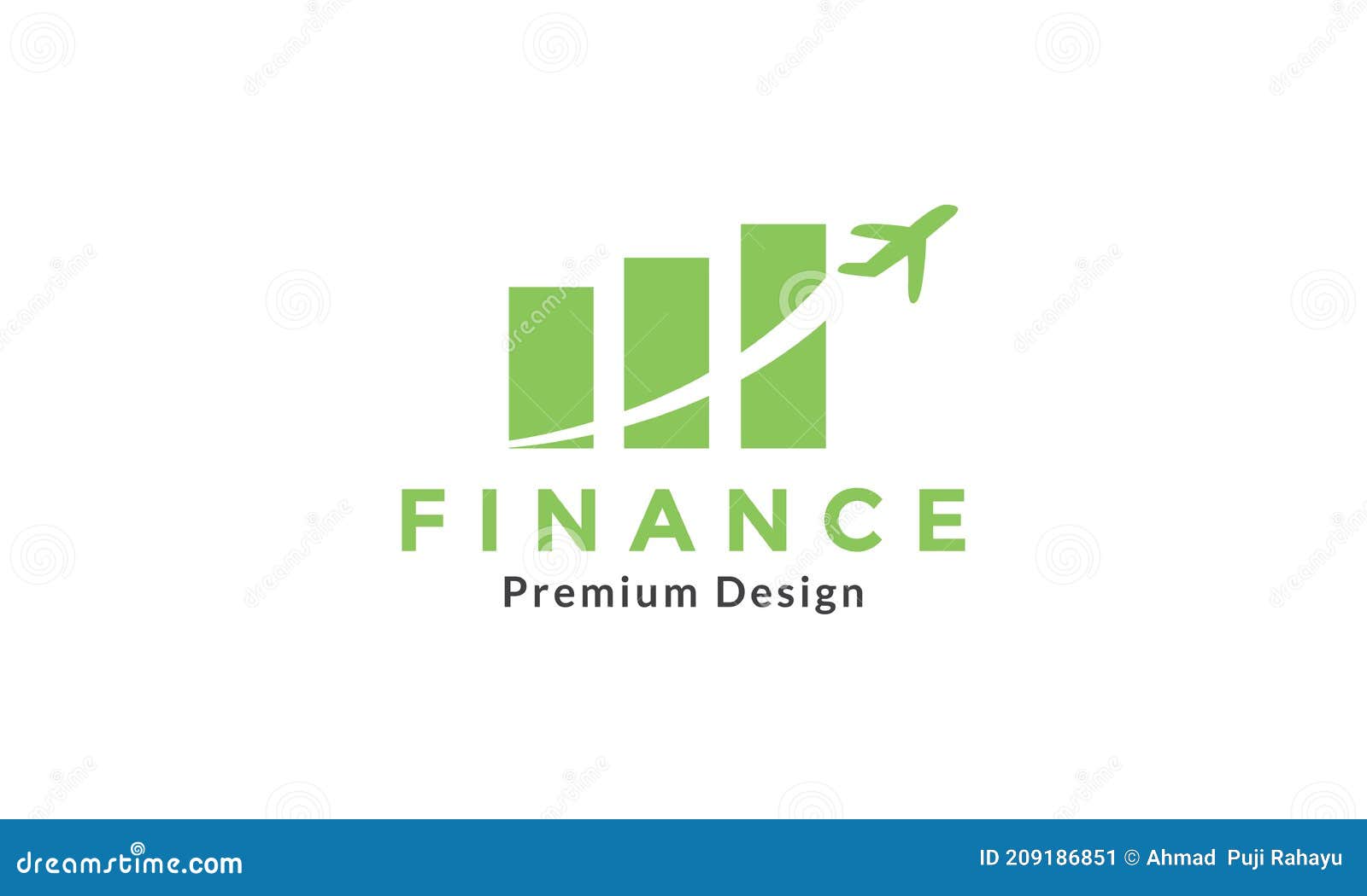 Finance with Airplane Logo Symbol Icon Vector Graphic Design ...