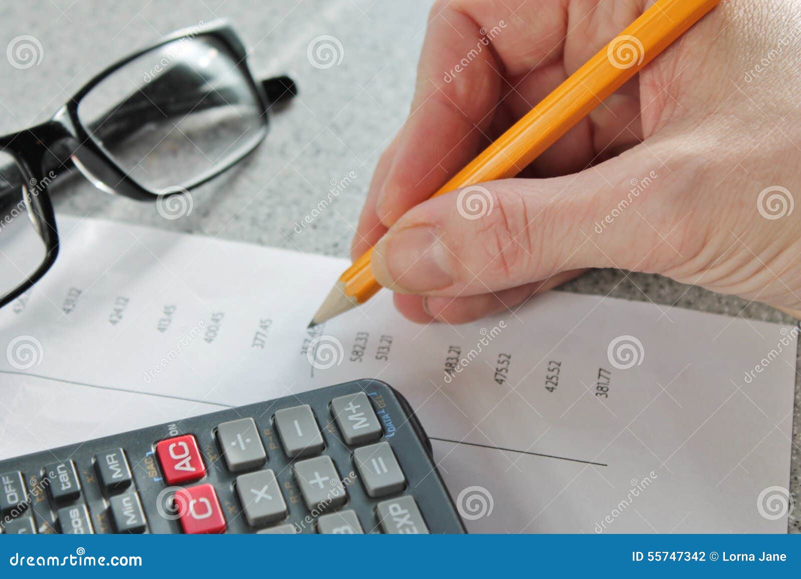 Finance Bank Statement Numbers Maths Calculator Stock Photo - Image of ...