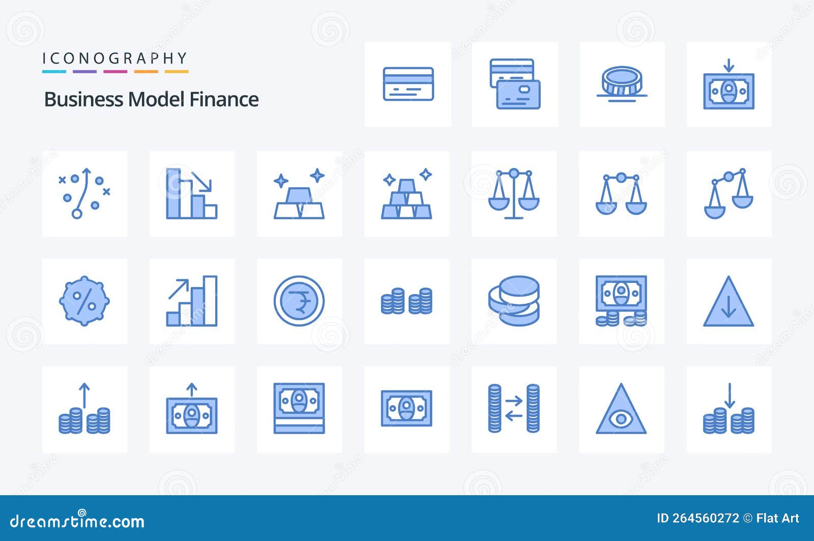 25 Finance Blue icon pack stock vector. Illustration of descent - 264560272