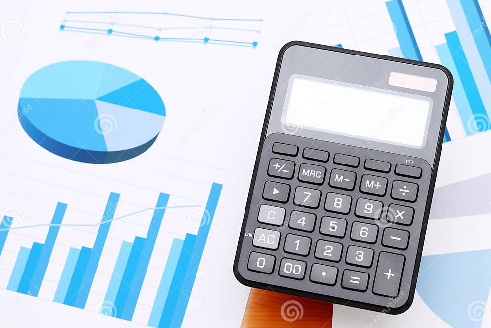 Finance Business Calculator Stock Photo - Image of economy, balance ...