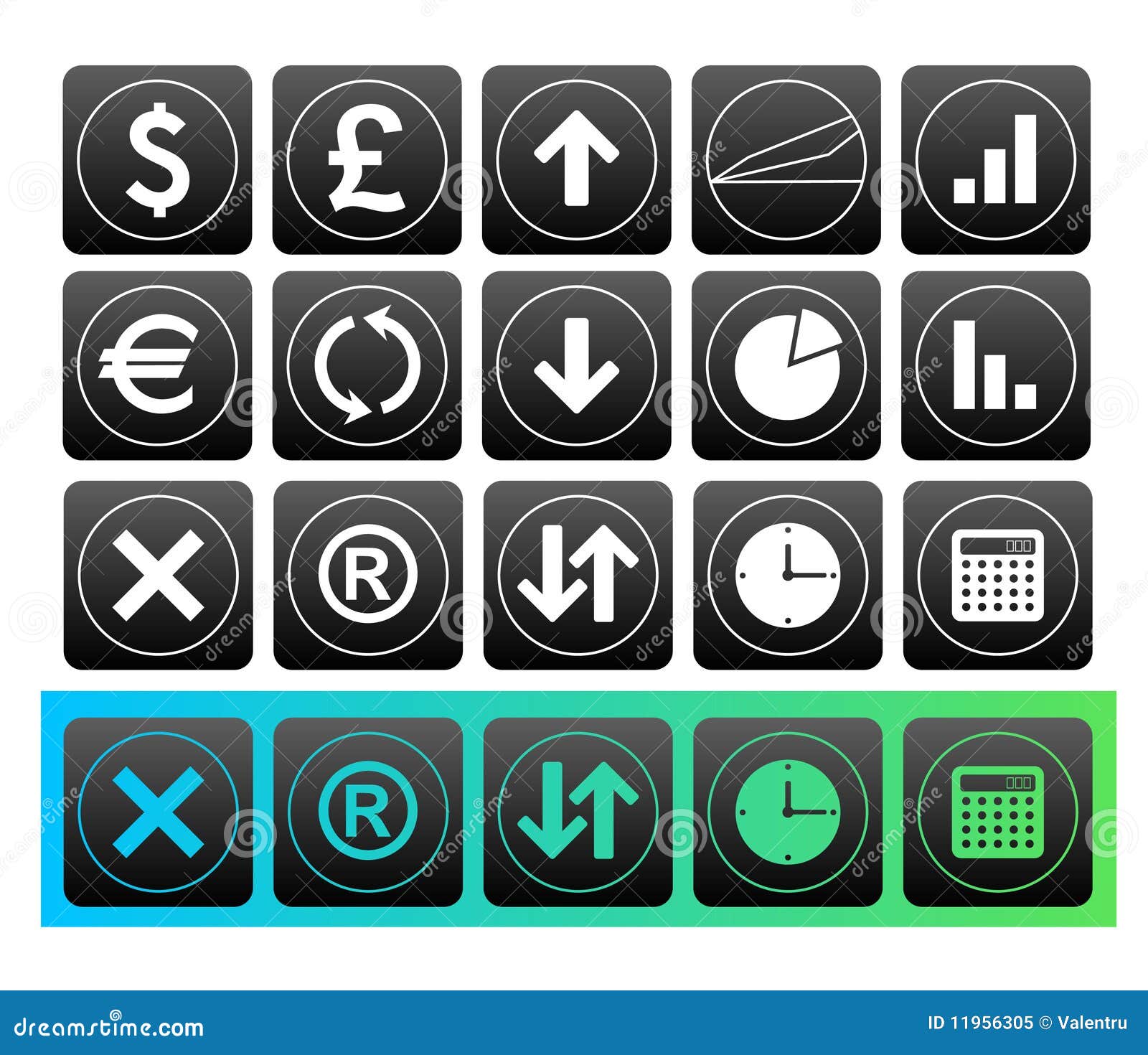 Finance button stock vector. Illustration of handle, circle - 11956305