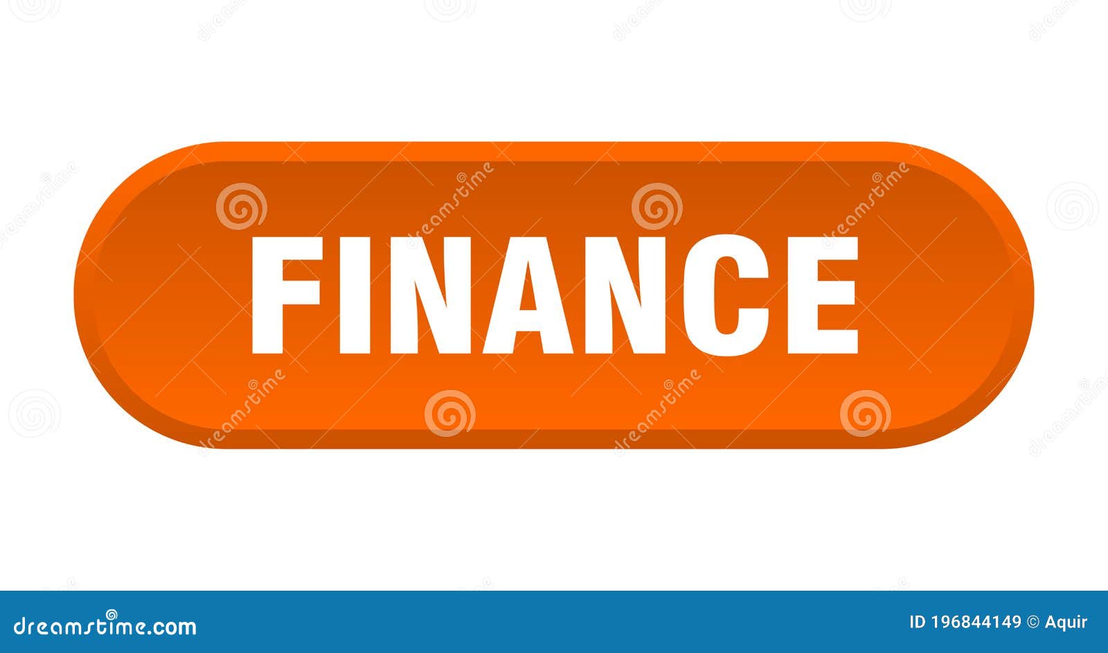 Finance button stock vector. Illustration of square - 196844149