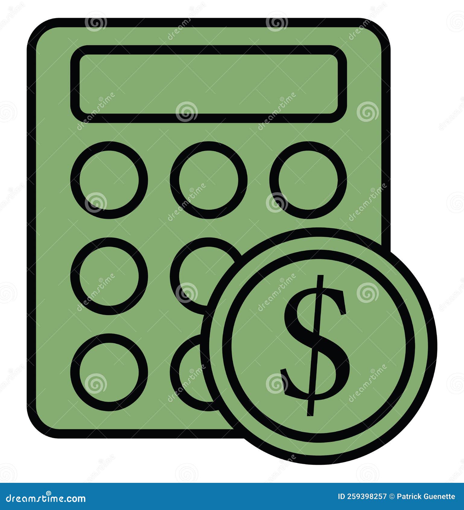 Finance calculations, icon stock vector. Illustration of element ...
