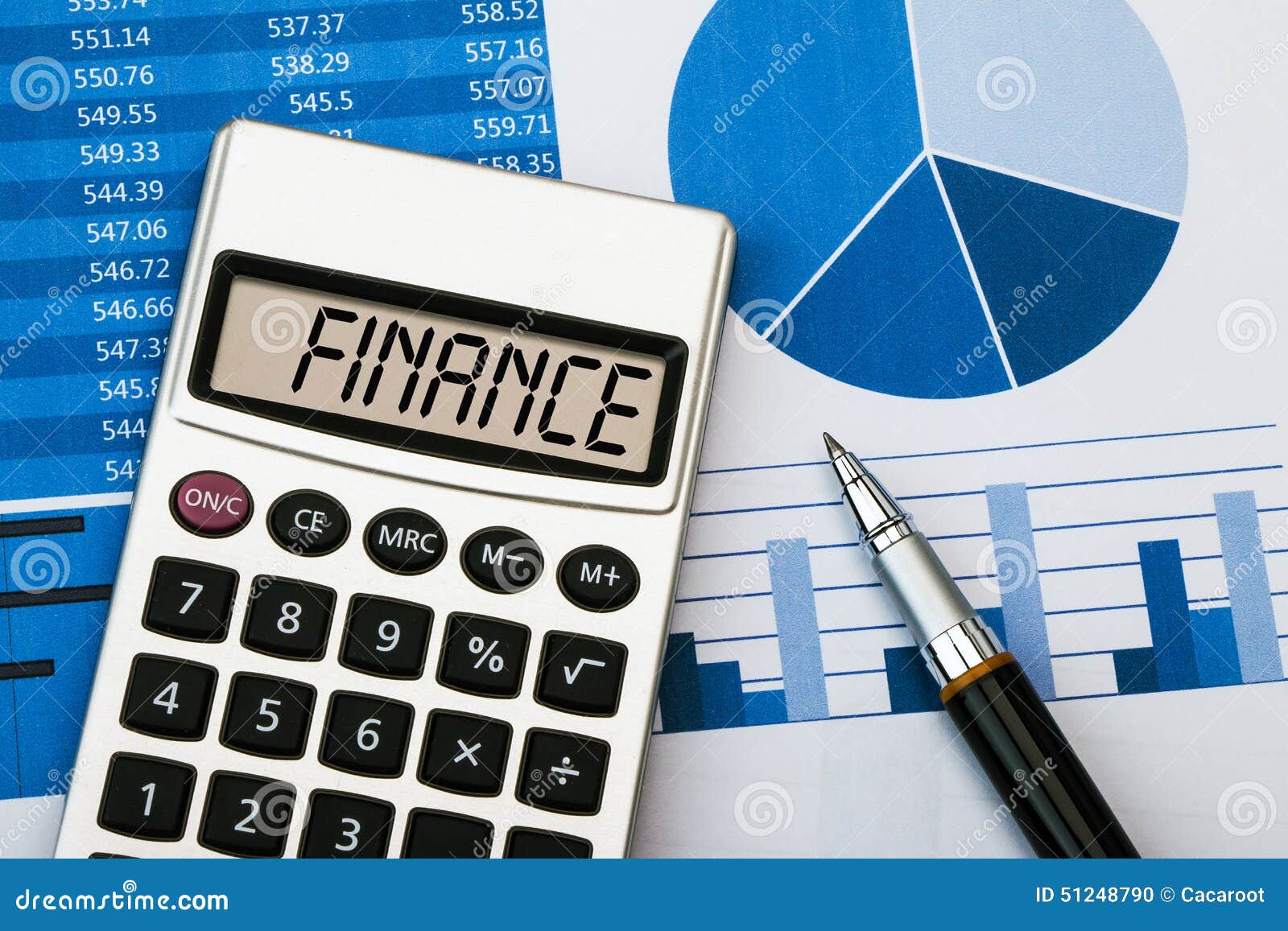 Finance on calculator stock photo. Image of corporate - 51248790