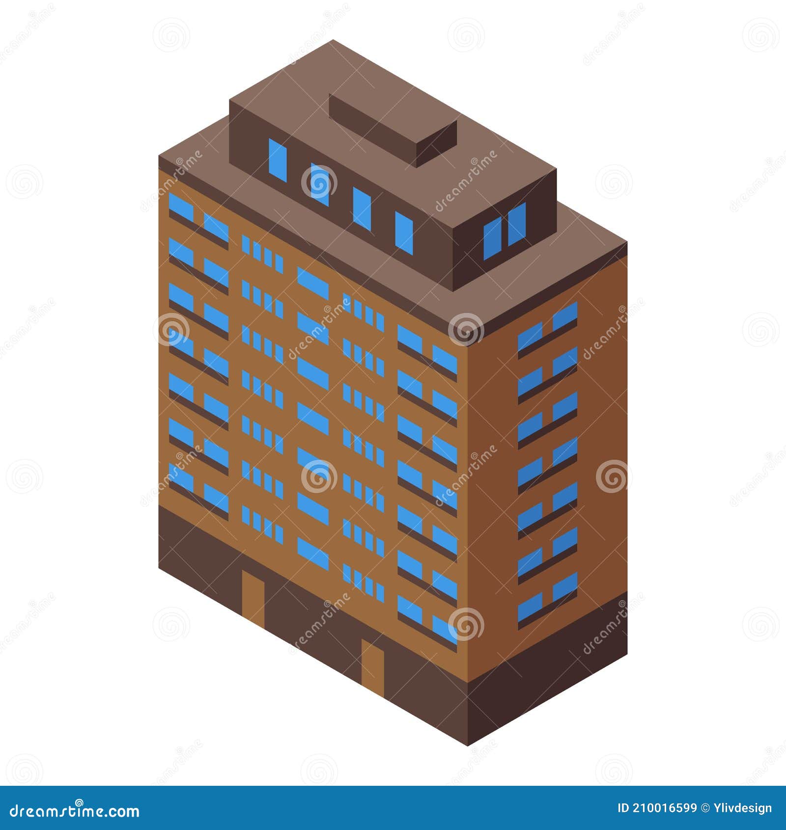 Finance Center Building Icon, Isometric Style Stock Vector ...