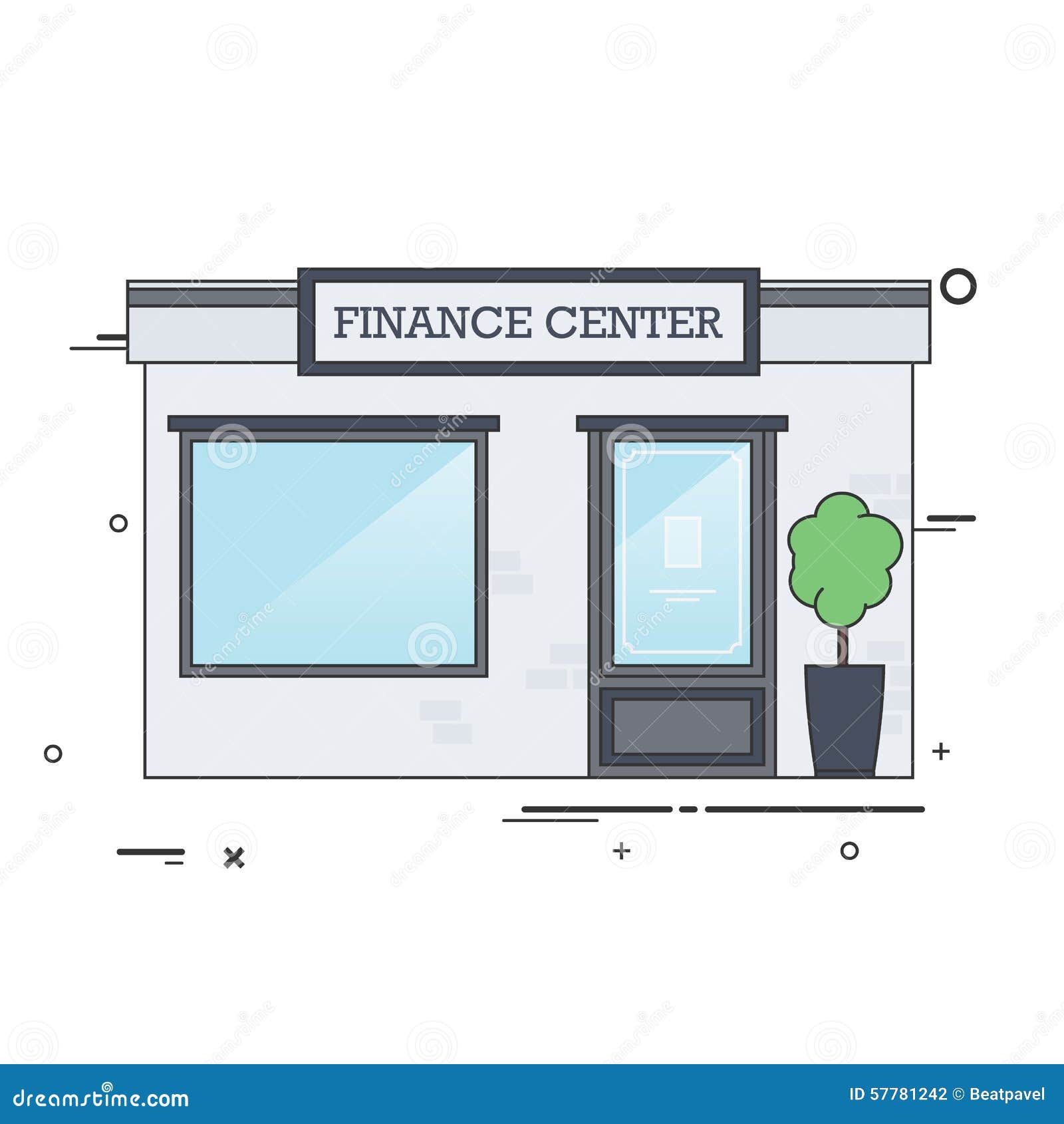 Finance Center stock illustration. Illustration of price - 57781242