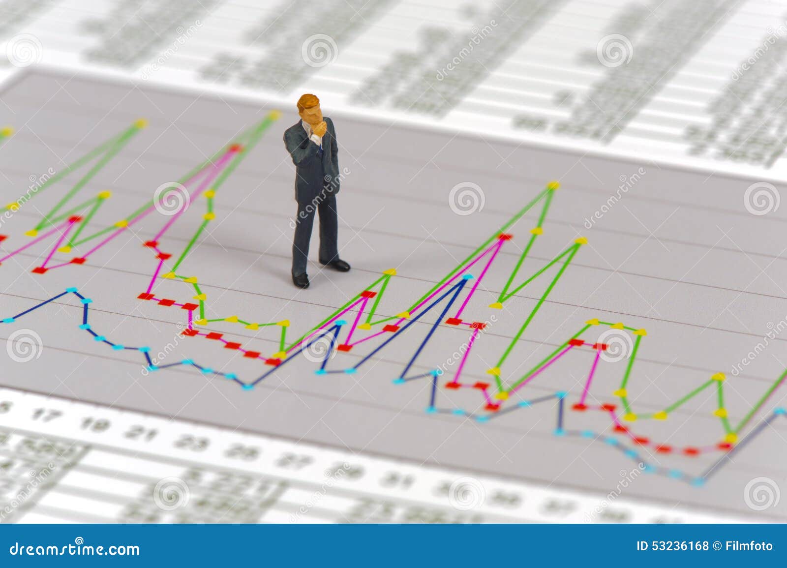 Finance chart and banker stock photo. Image of businessman - 53236168