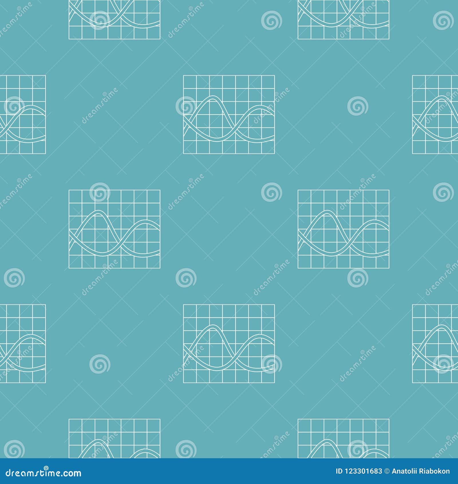 Finance Chart Pattern Seamless Stock Illustration - Illustration of ...