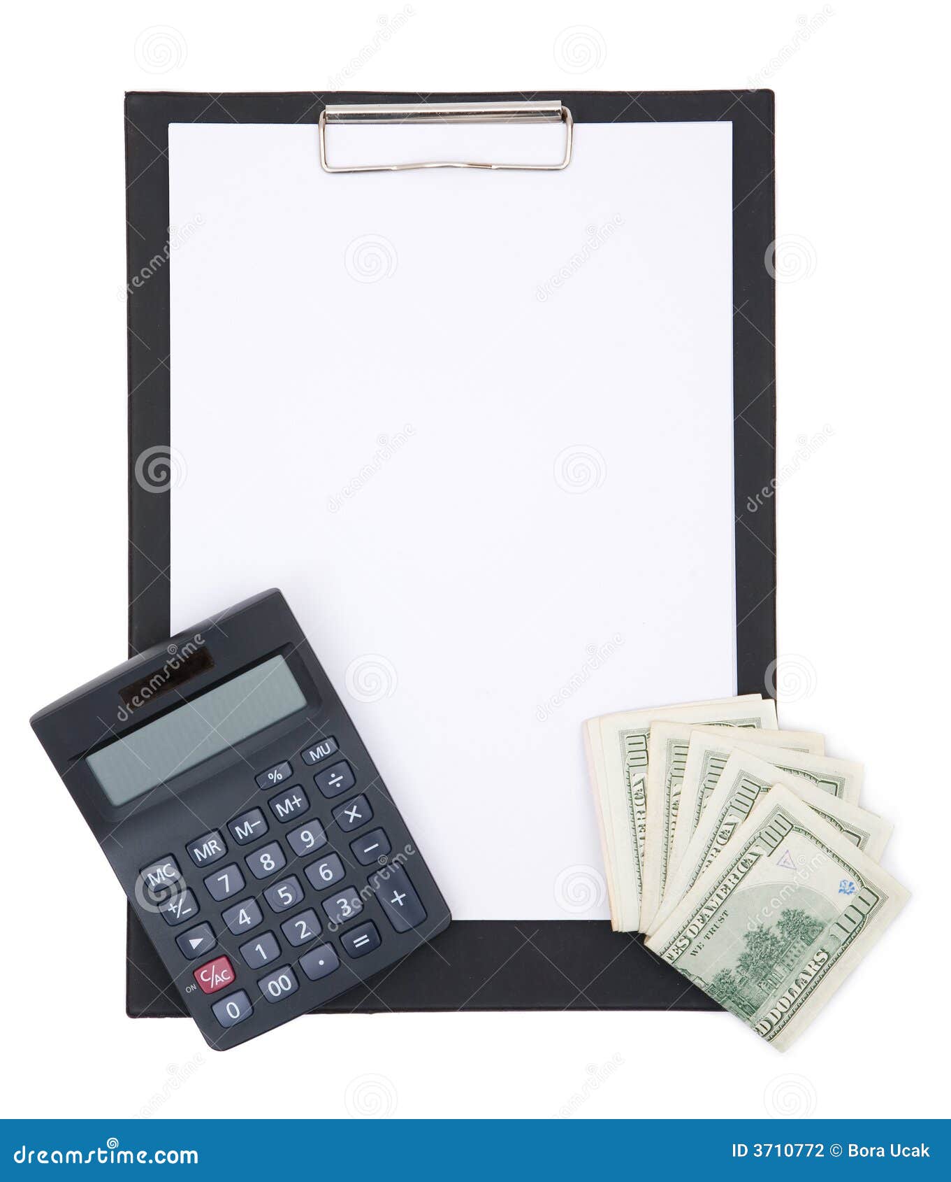 Finance and clipboard stock photo. Image of dollar, note - 3710772