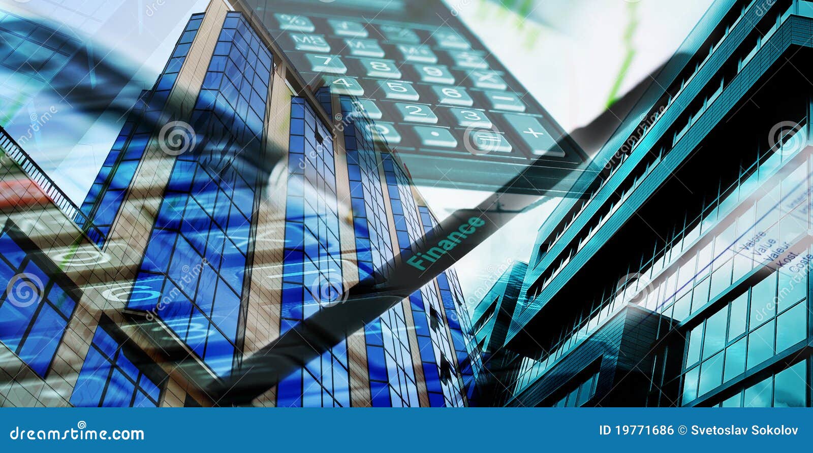 Finance collage stock photo. Image of asset, development - 19771686