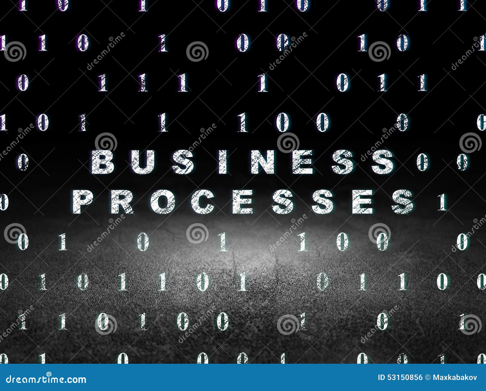 Finance Concept: Business Processes in Grunge Dark Stock Photo - Image ...