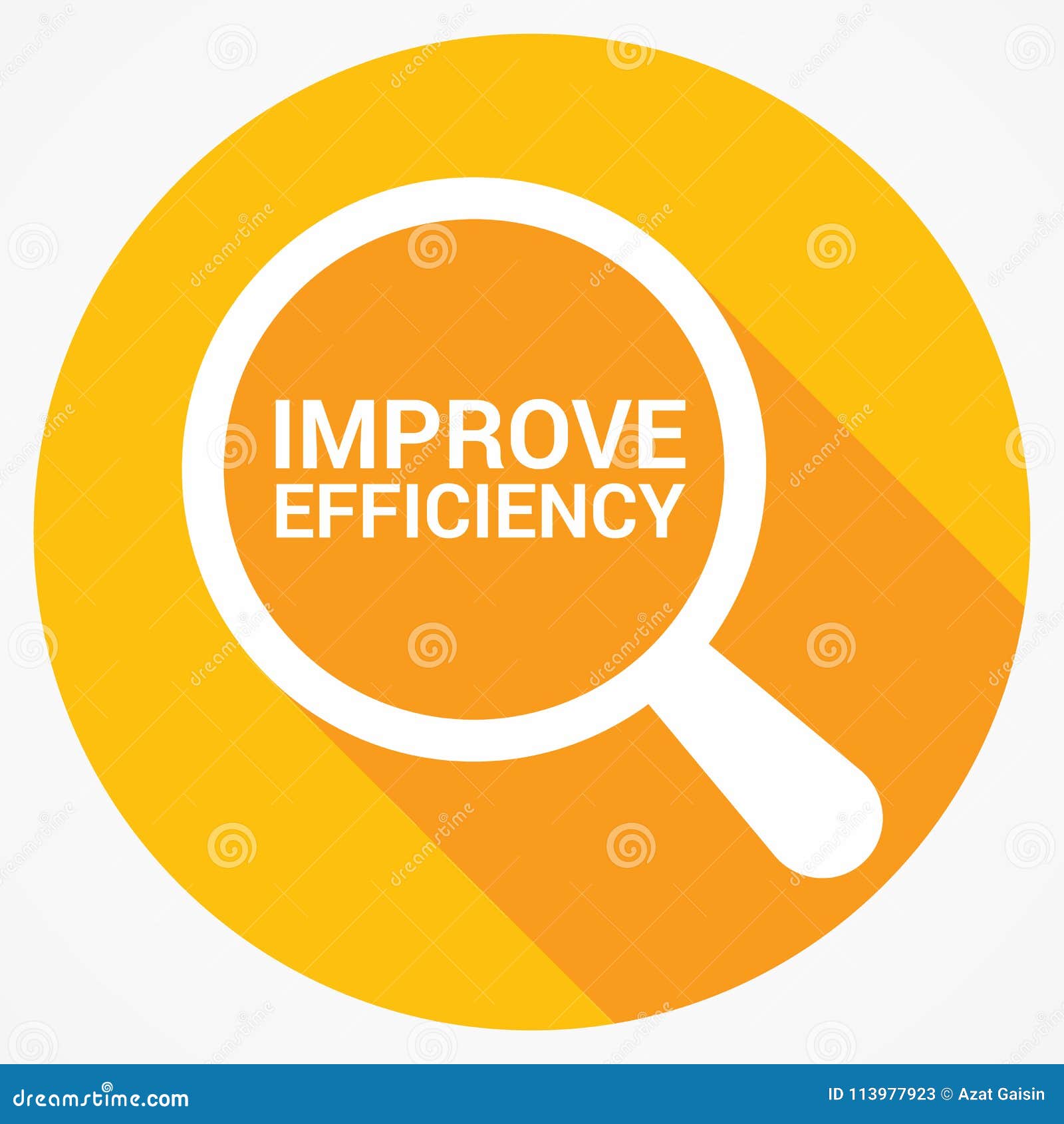 Improve Efficiency Drawn On White Wall. 3D Rendering. Stock Image ...