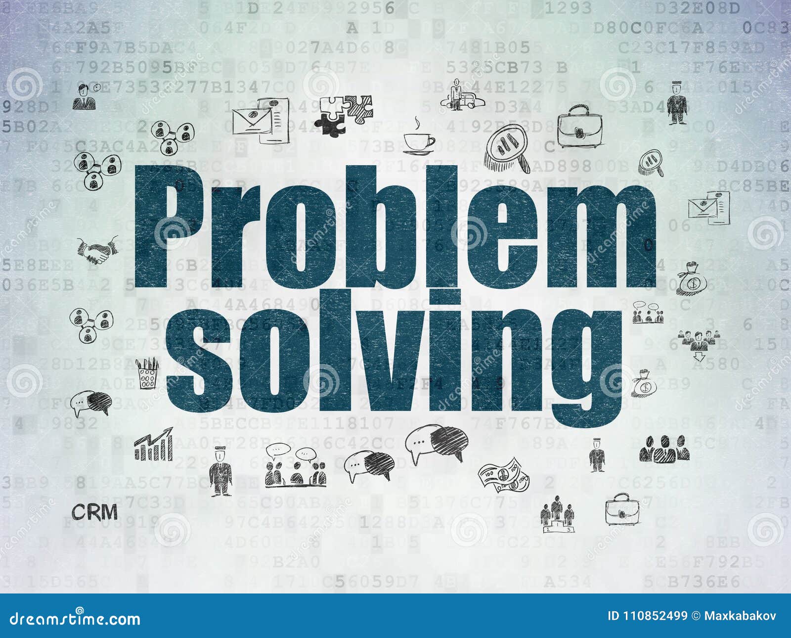 Finance Concept: Problem Solving on Digital Data Paper Background Stock ...