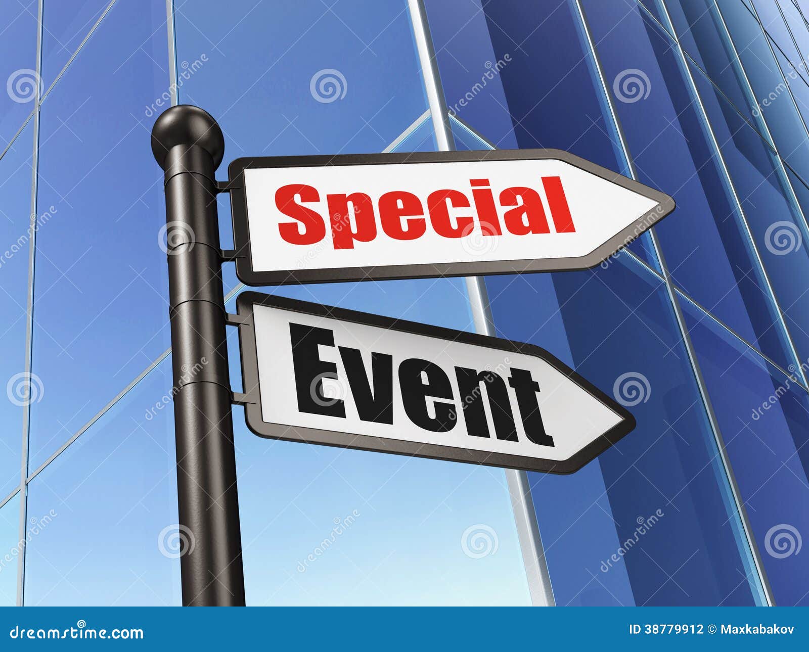 Finance Concept: Sign Special Event on Building Background Stock Photo ...