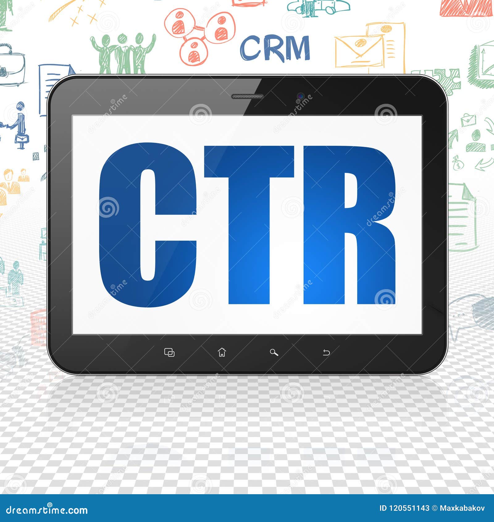 Finance Concept: Tablet Computer with CTR on Display Stock Image ... Finance Concept: Tablet Computer with CTR on Display Stock Image ...
