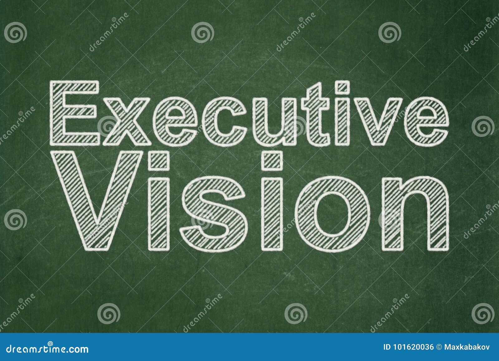 Finance Concept: Executive Vision on Chalkboard Background Stock ...