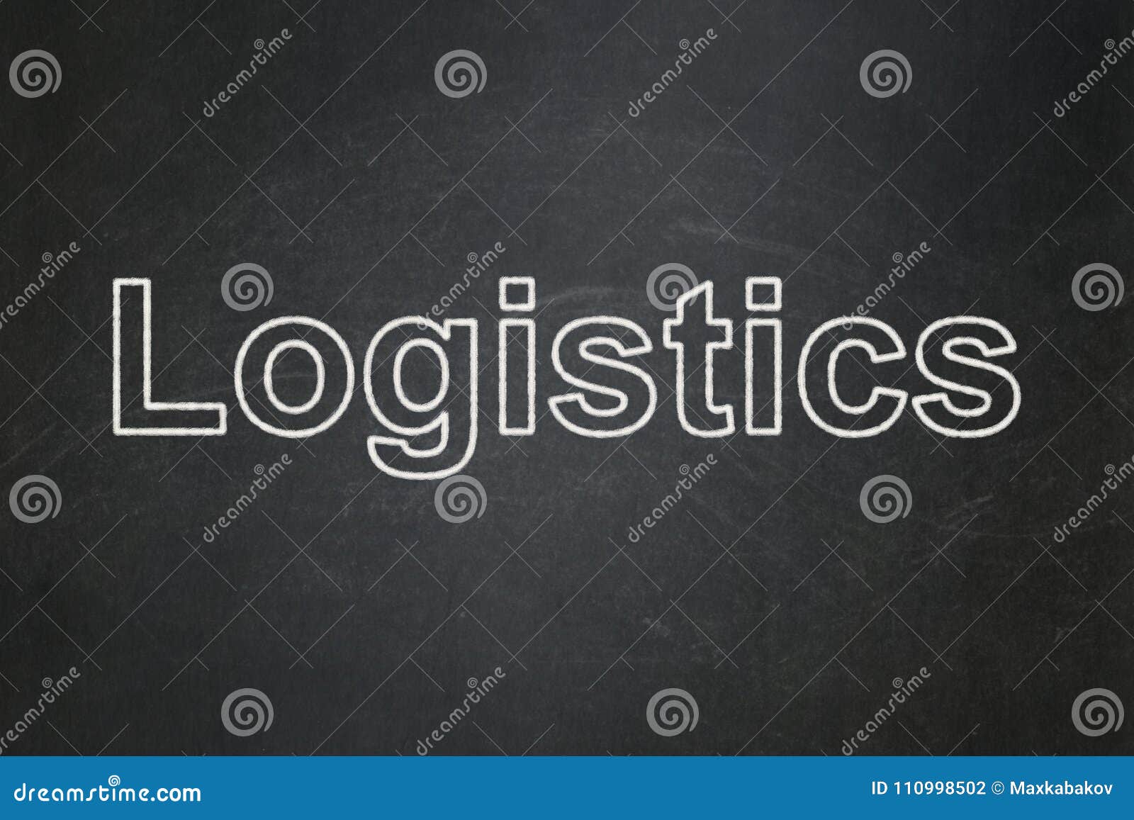Finance Concept: Logistics on Chalkboard Background Stock Photo - Image ...