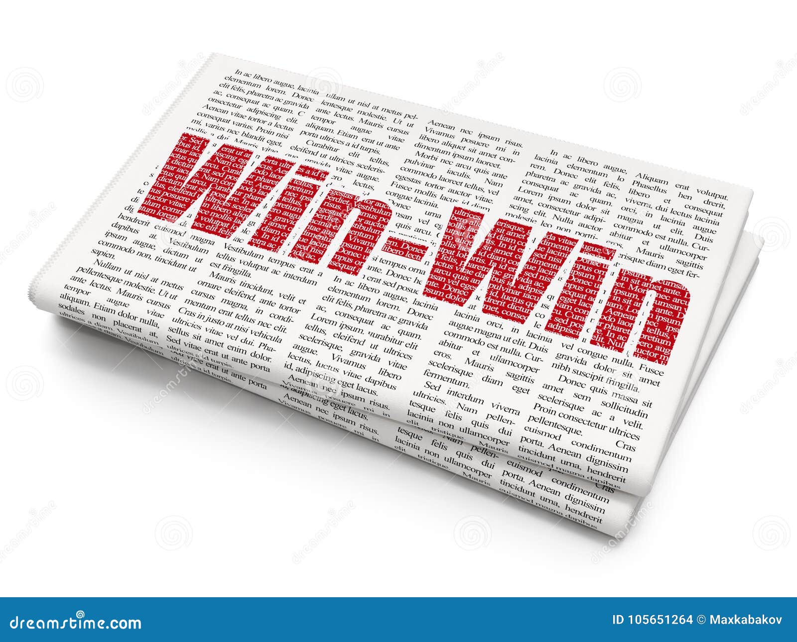 Finance Concept: Win-Win on Newspaper Background Stock Illustration ...