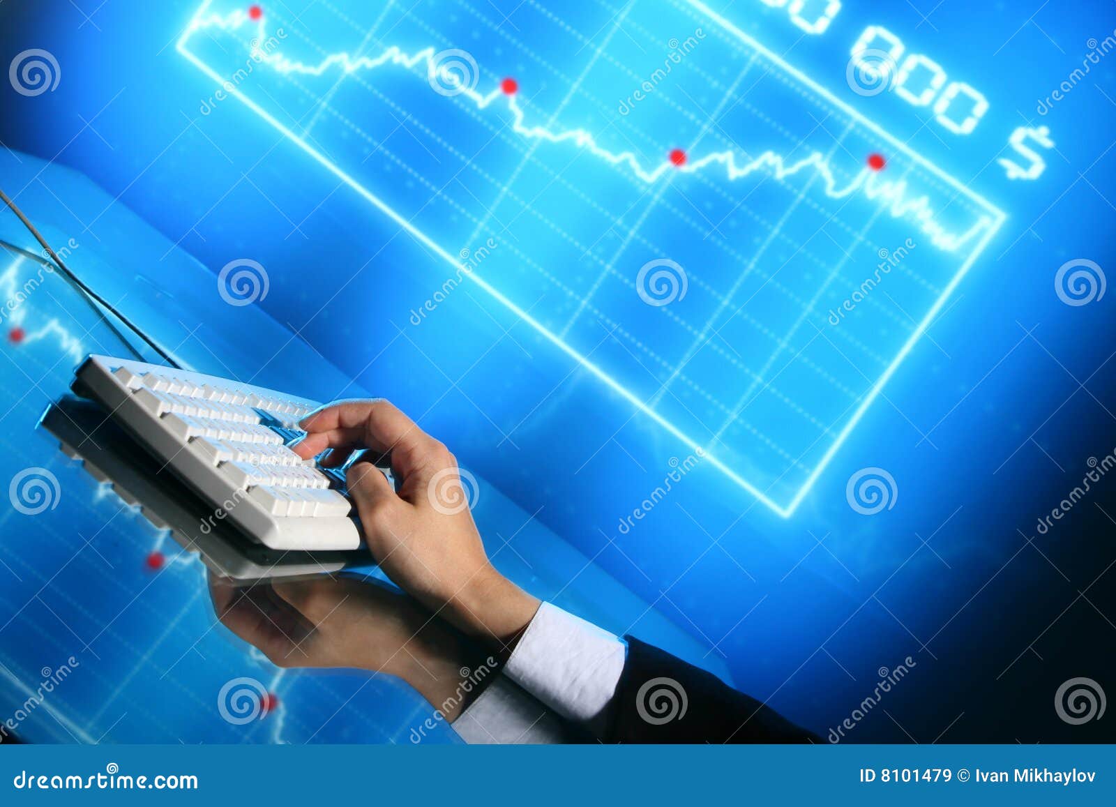 Finance data stock image. Image of finger, hand, financial - 8101479