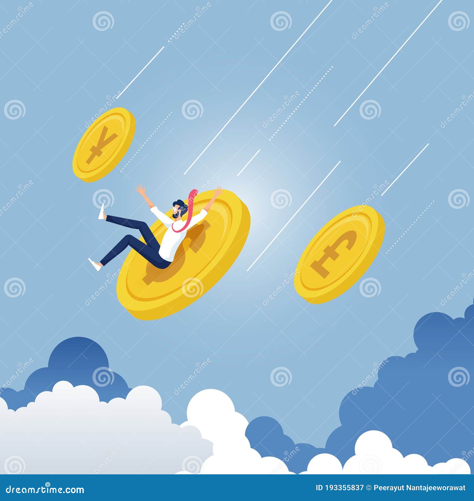 Finance Decrease and Crisis Concept-Business Problem and Economy Drop ...