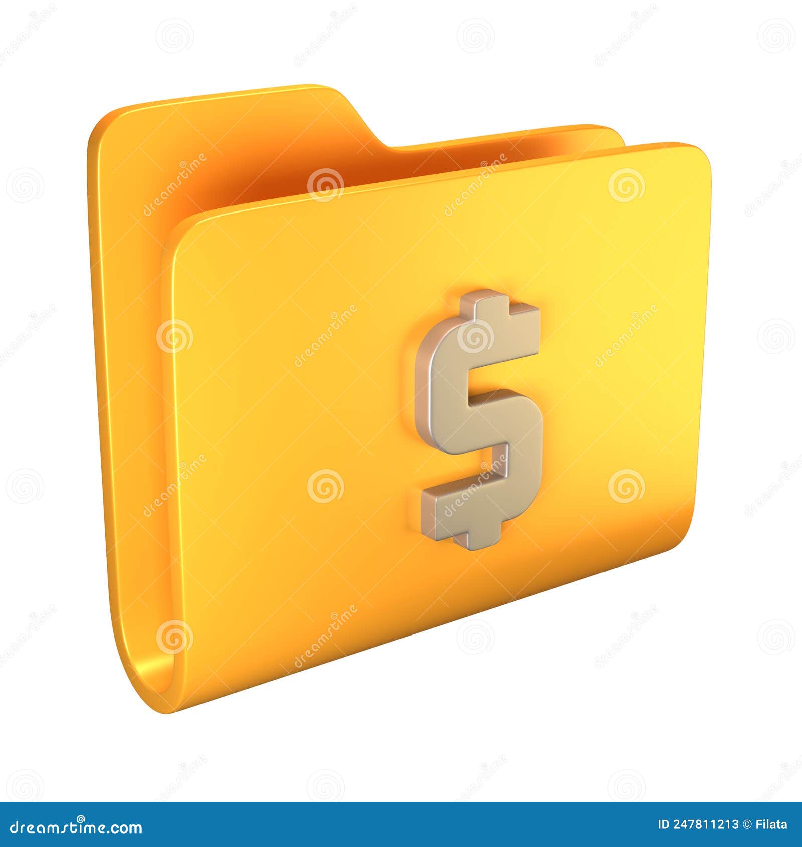 Finance Document Folder with Dollar Icon, Paper Bank Document Stock ...