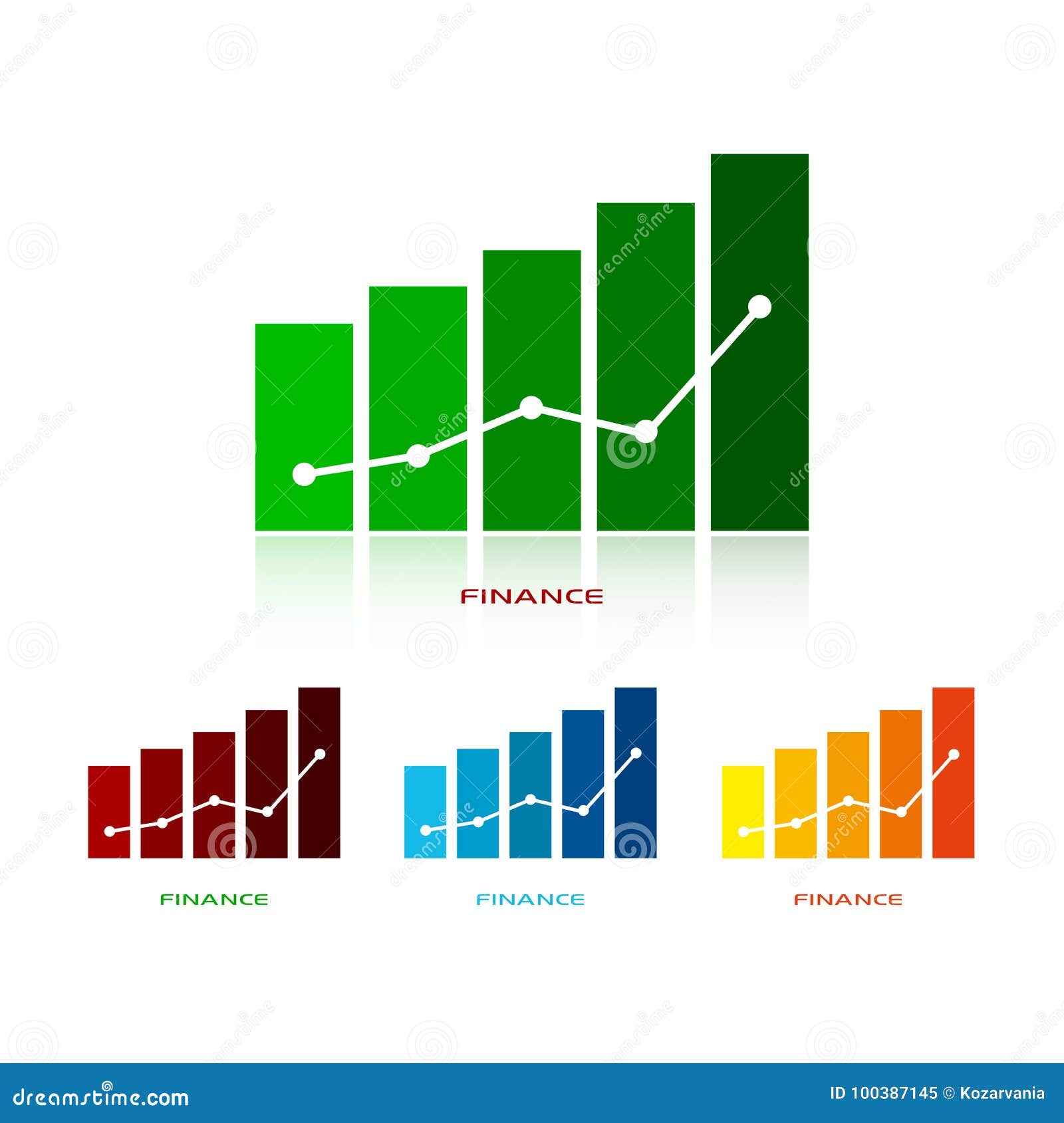 Finance Economic Statistics Stock Vector - Illustration of money ...