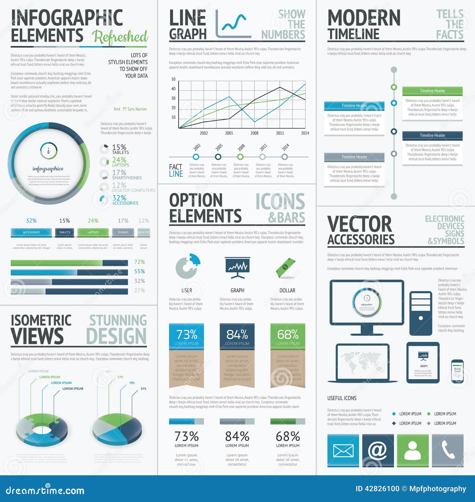 Finance, Economy and Business Vector Infographic Elements Stock ...