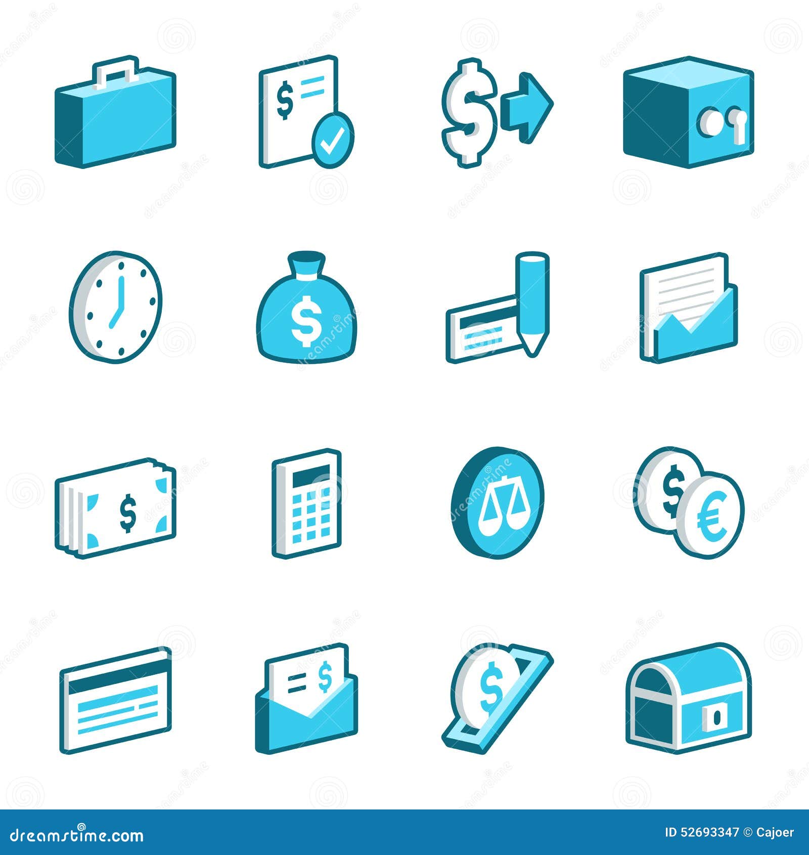 Finance and Economy Icons stock vector. Illustration of calculator ...