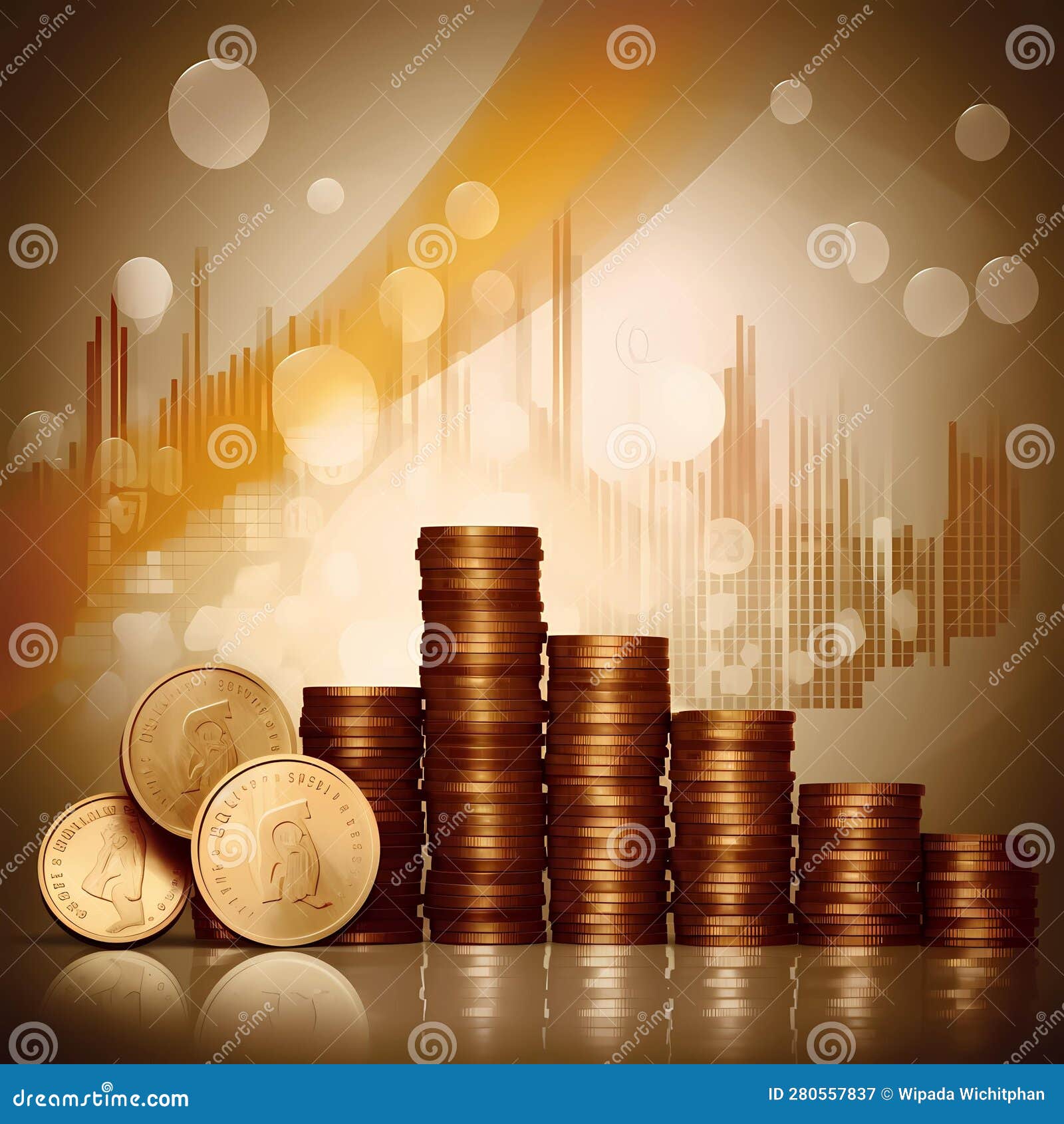 Finance Elements Background Illustration Stock Illustration ...