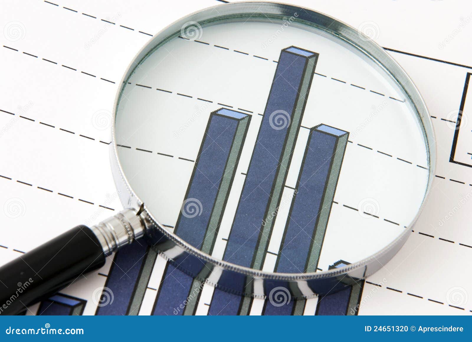 Finance focus stock photo. Image of magnifying, investment - 24651320