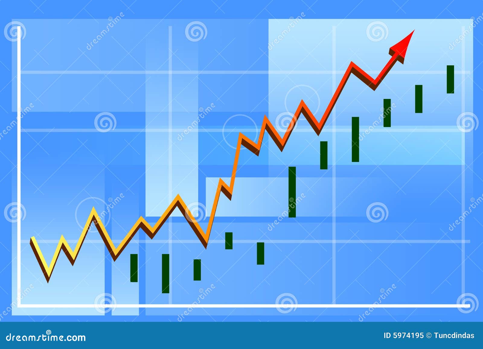 Finance Graph Document With Info Charts Financial Vector Illustration ...