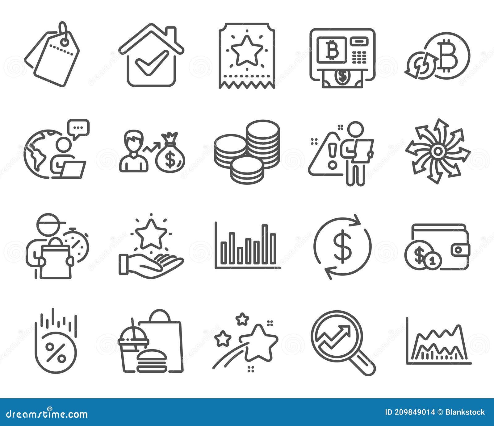 Finance Icons Set. Included Icon As Tips, Analytics, Loyalty Program ...