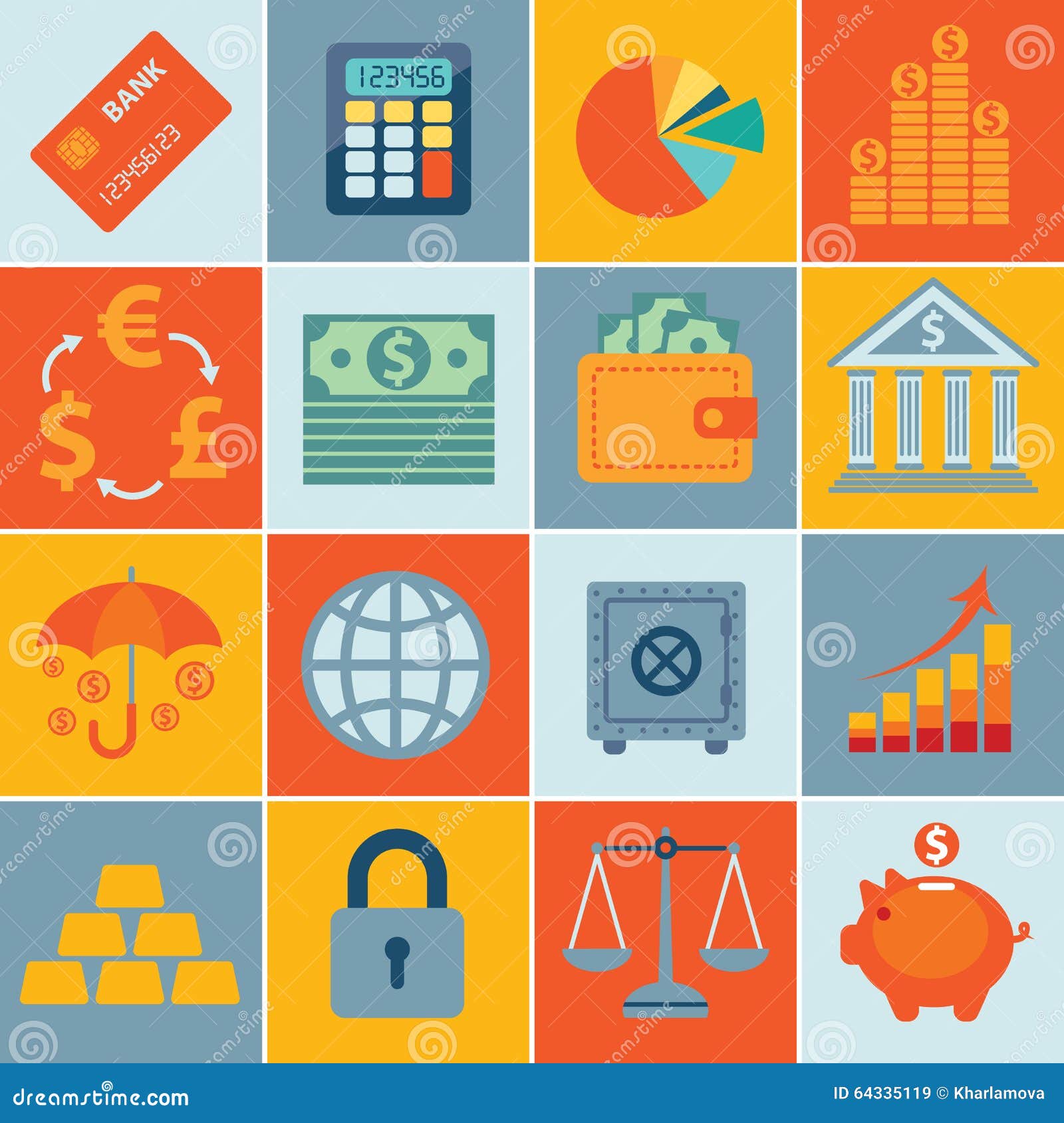 Finance Icons, Set Infographics Stock Vector - Illustration of design ...