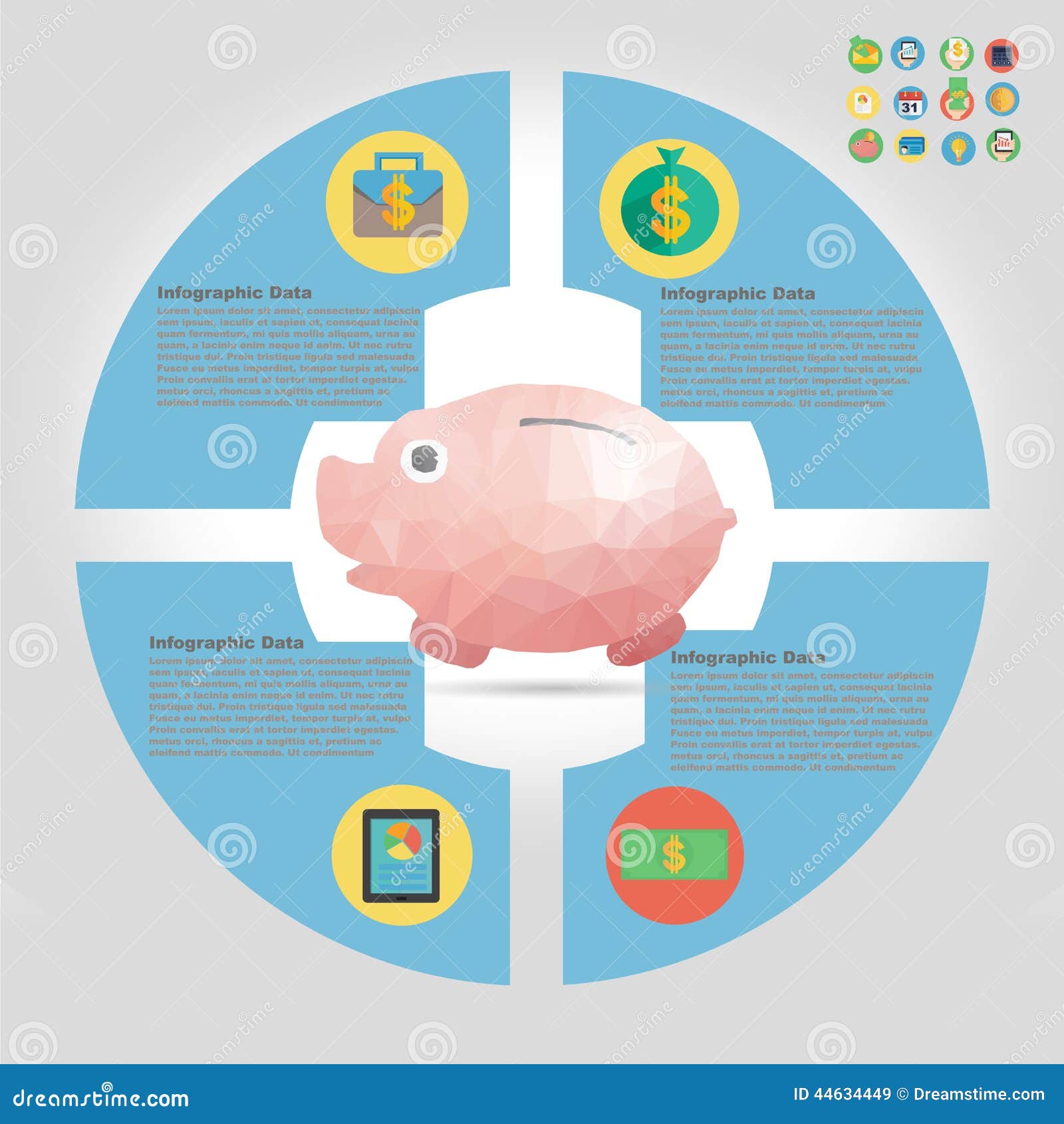 Finance Infographic Element Stock Illustration - Illustration of ...