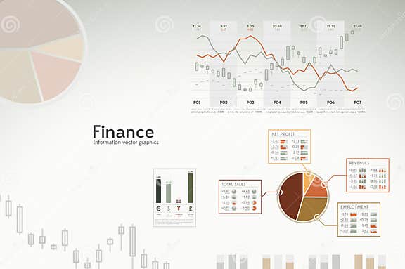 Finance Infographics - Graphs, Charts, Statistics Stock Vector ...