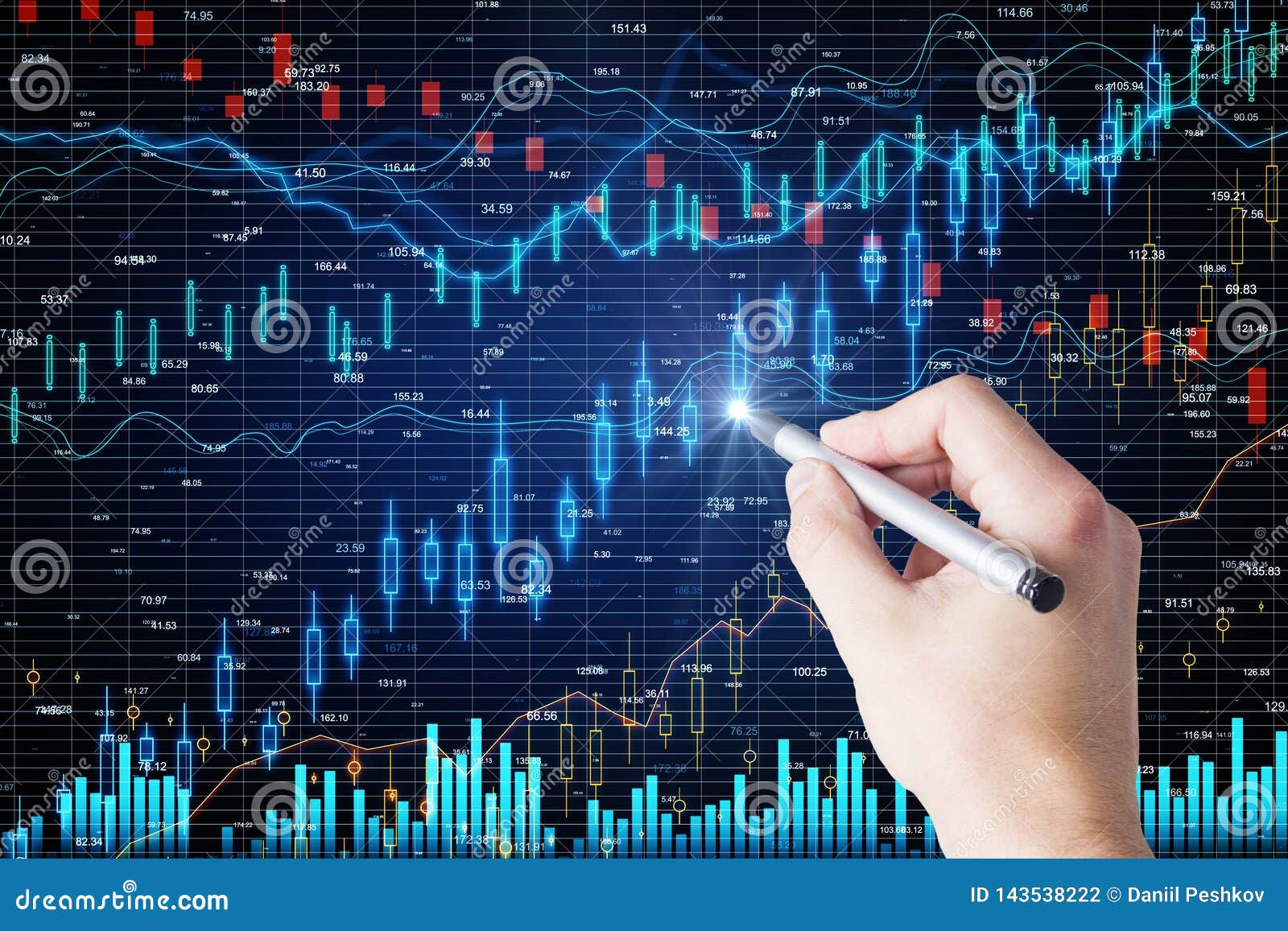 Finance and Investment Background Stock Photo - Image of candlestick ...