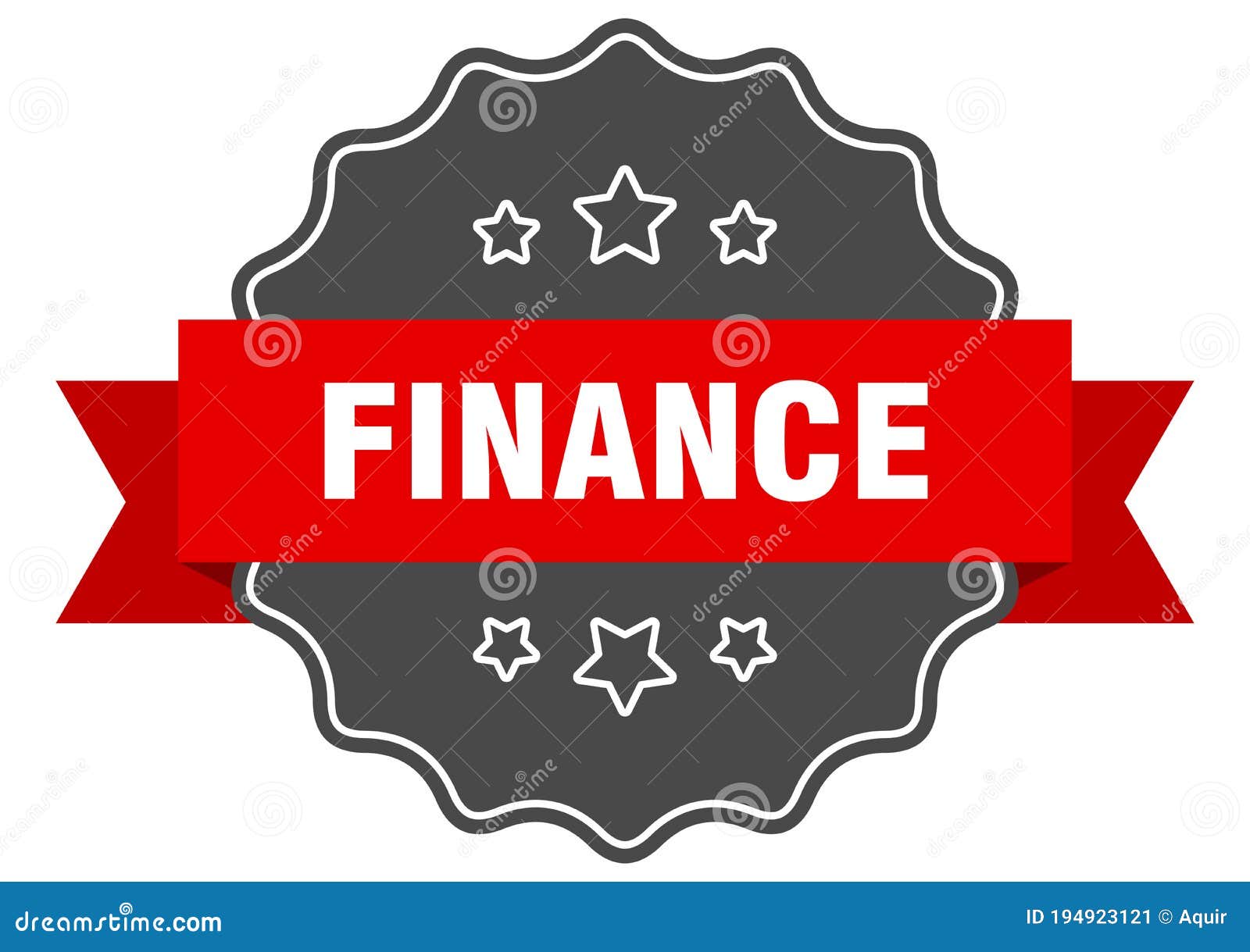 Finance label stock vector. Illustration of emblem, vector - 194923121