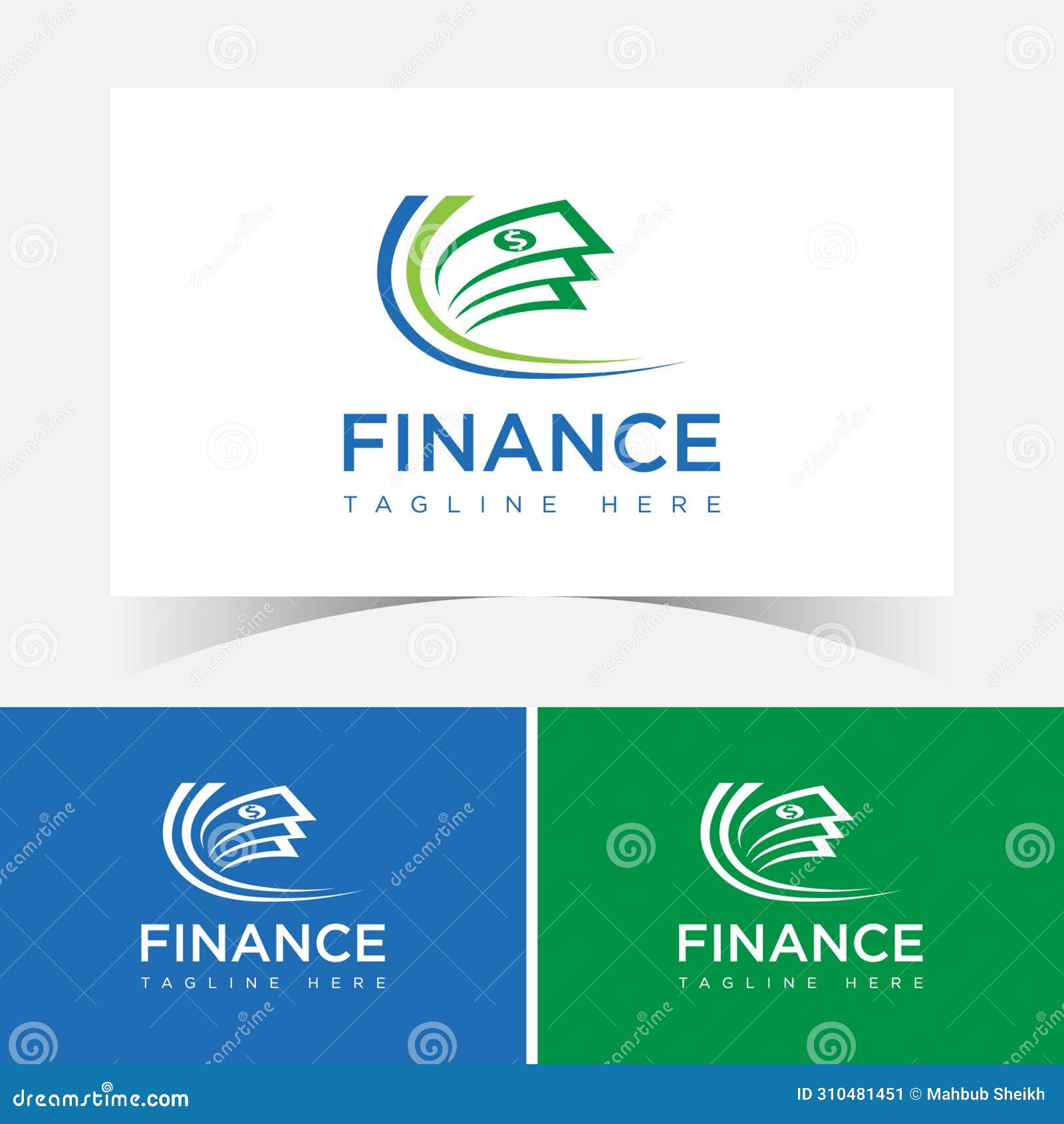 Finance Logo Design Template with Money, Stock Illustration ... Finance Logo Design Template with Money, Stock Illustration ...