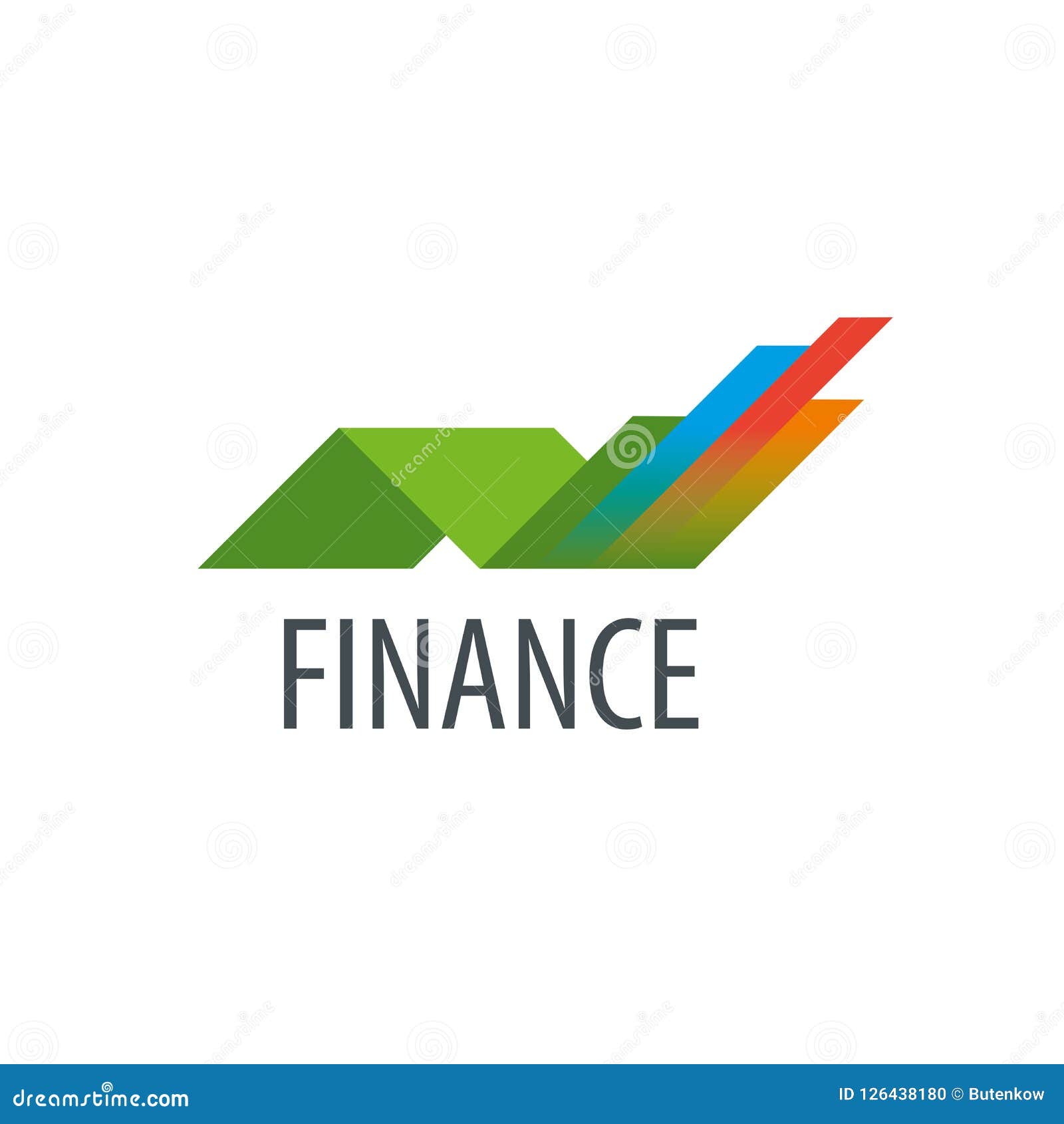 Vector logo Finance stock vector. Illustration of market - 126438180
