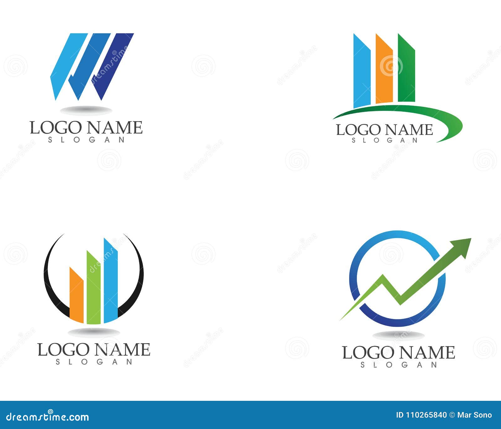 Finance Logo and Symbols Vector Concept Illustration Stock Vector ...